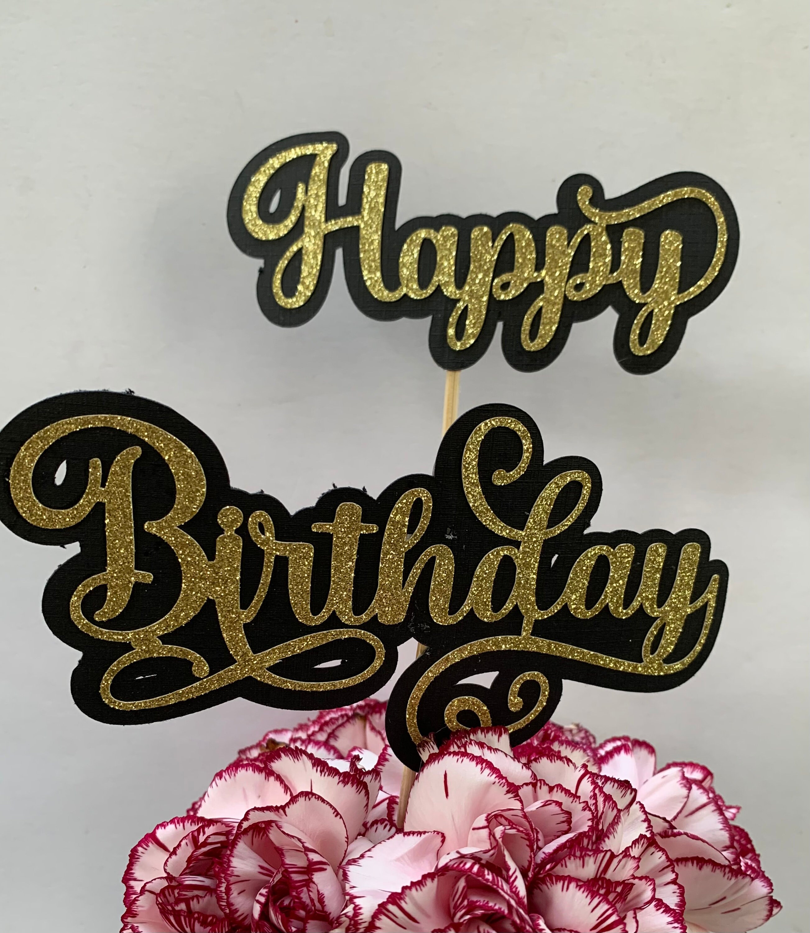 Happy Birthday Cake Topper Custom Cake Topper - Etsy