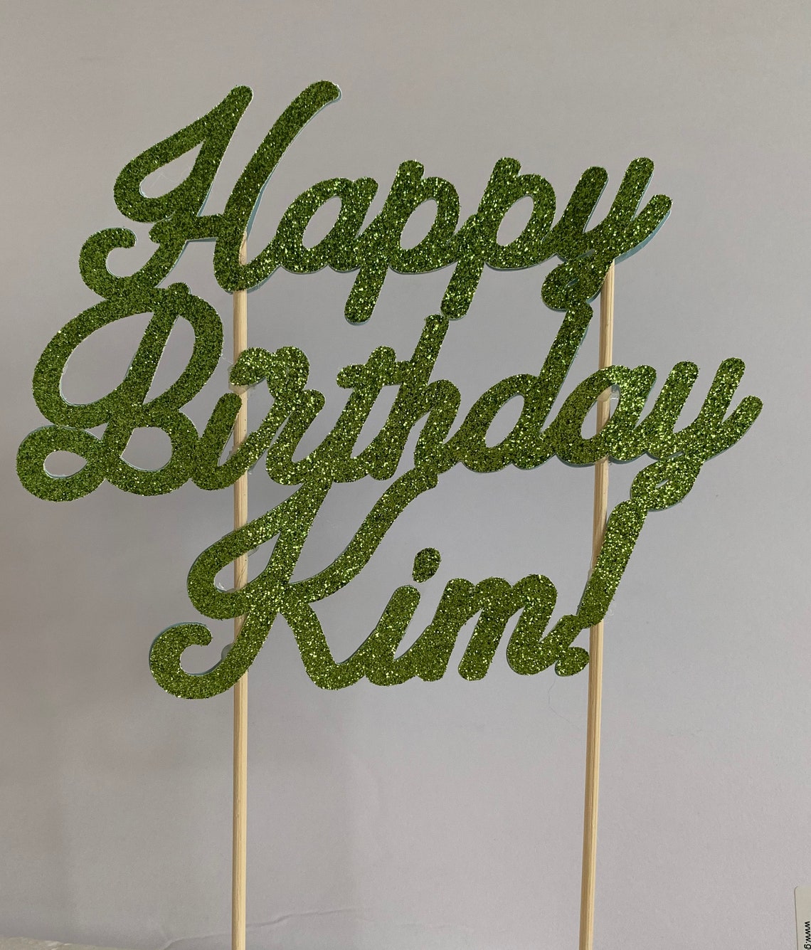 Custom Happy Birthday Cake Topper Happy Birthday Kim Cake | Etsy