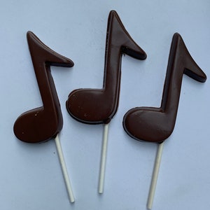 12 Chocolate Music Note Chocolate Suckers Chocolate Music Candy - Etsy