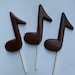 12 Chocolate Music Note Chocolate Suckers Chocolate Music - Etsy