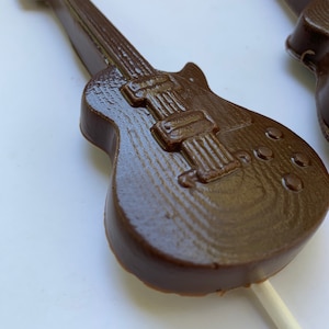 8 Chocolate Guitar Chocolate Suckers Chocolate Electric Guitar Candy - Etsy
