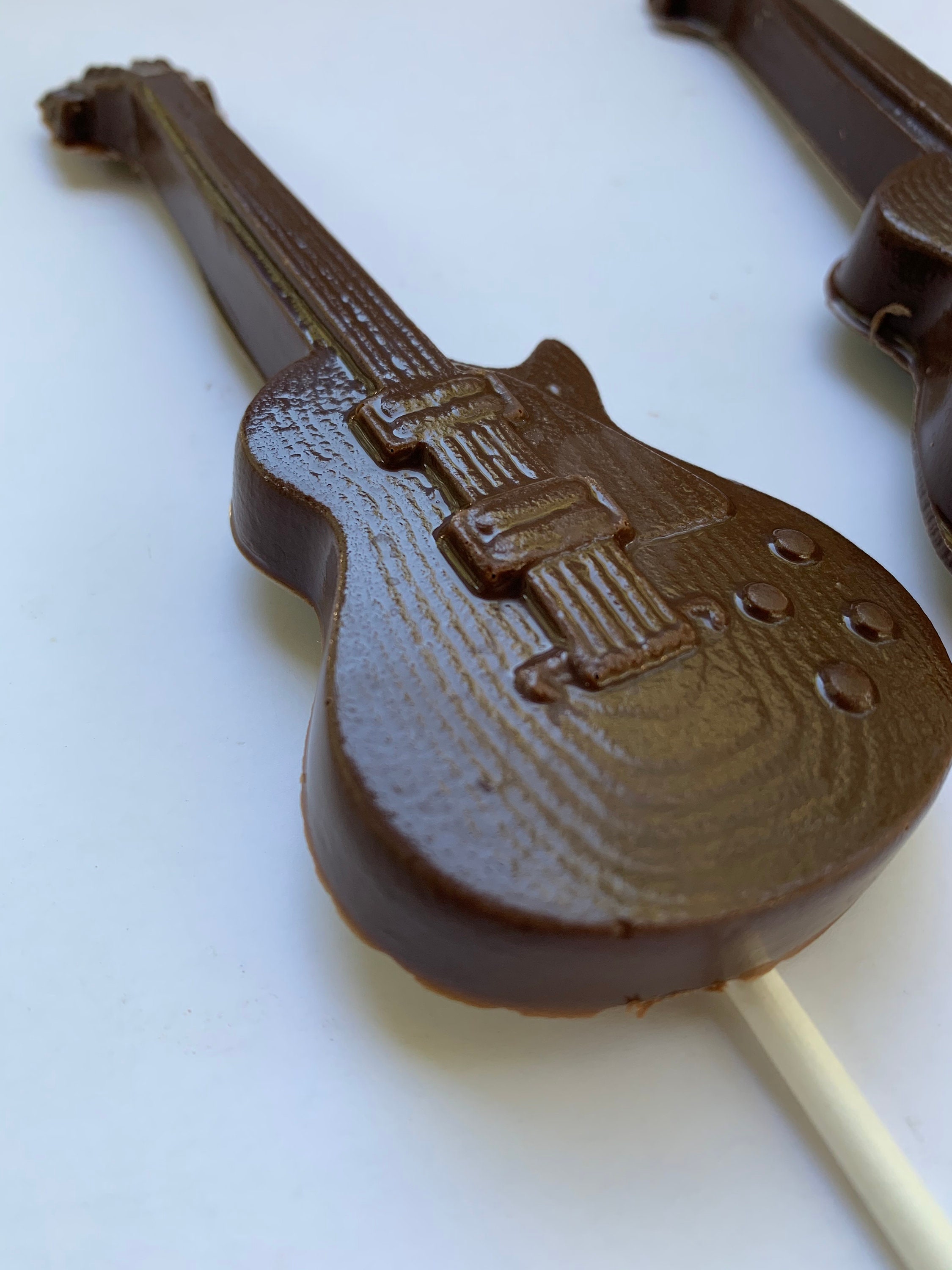 12 Chocolate Guitar Chocolate Suckers Chocolate Guitar Candy - Etsy