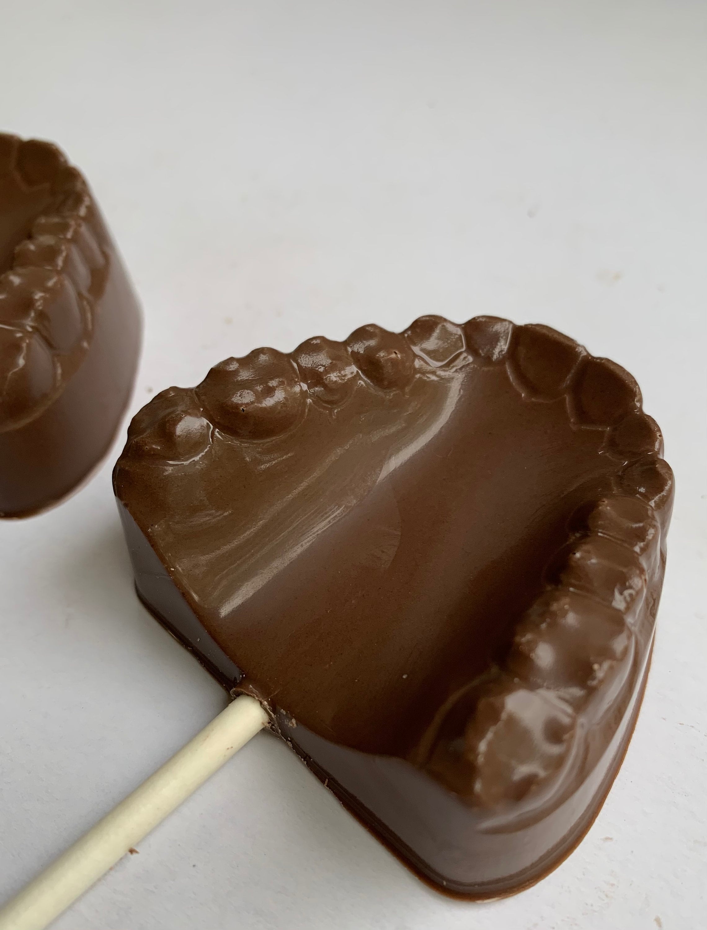 12 Chocolate teeth chocolate suckers chocolate teeth candy | Etsy