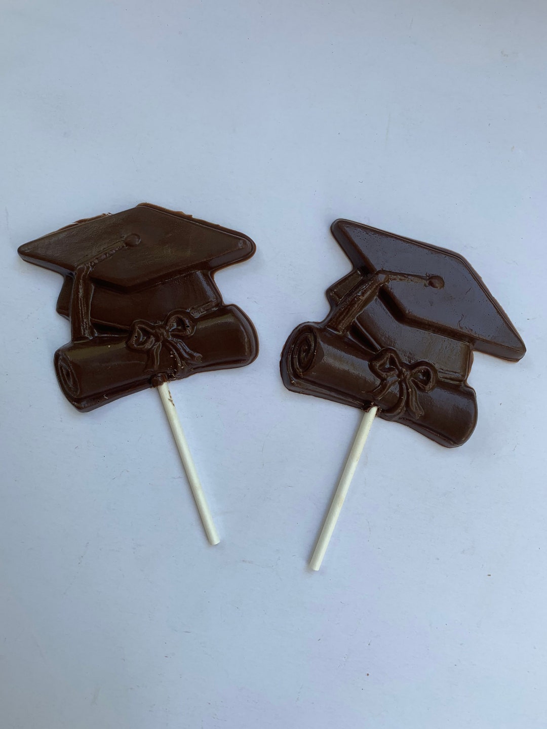 10 Chocolate Graduation Chocolate Suckers Chocolate Graduation Candy - Etsy