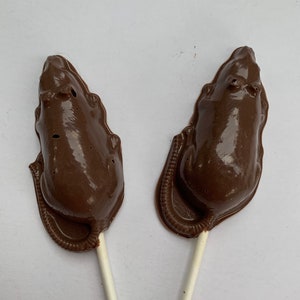 12 Chocolate Rat Pops Chocolate Rat Suckers Chocolate Rat Lollipop ...