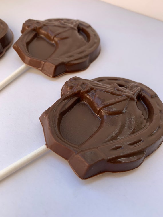 30 Chocolate Horse Pops Chocolate Horse Suckers Chocolate | Etsy