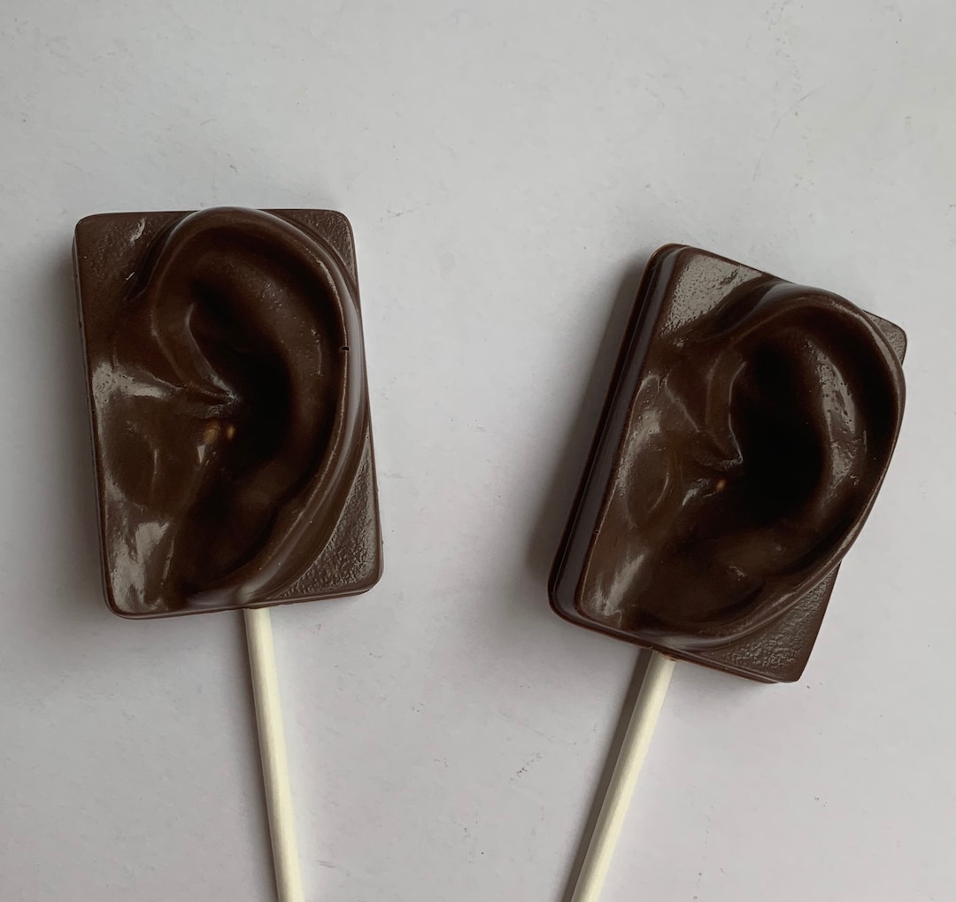 12 Chocolate Ear Pops Chocolate Suckers Chocolate Ear Candy - Etsy