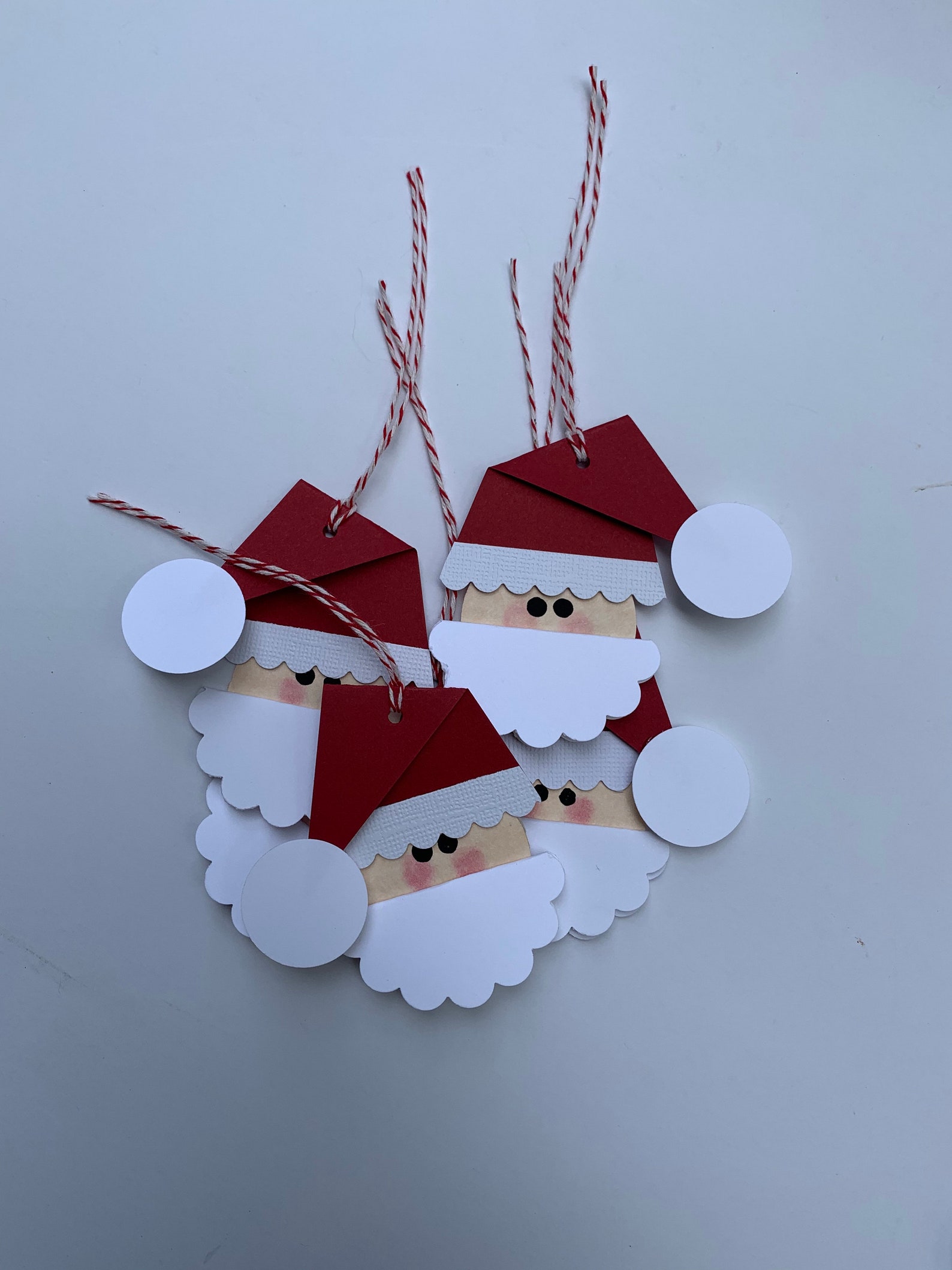 8 Santa Gift Tags Santa Claus Gift Tags Christmas Gift - Etsy