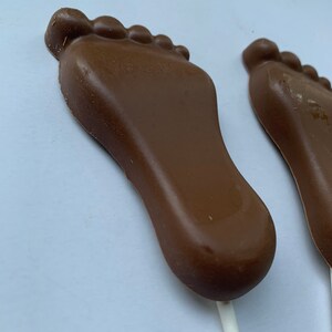 10 Chocolate Foot Pops Chocolate Suckers Chocolate Foot Candy - Etsy