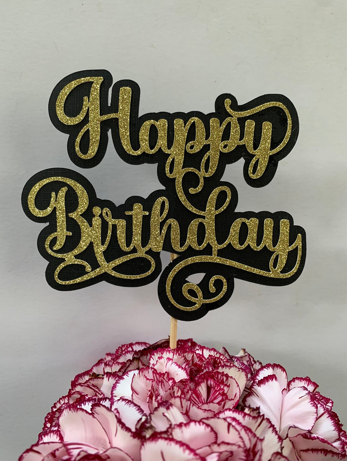 Happy Birthday Cake Topper Custom Cake Topper - Etsy