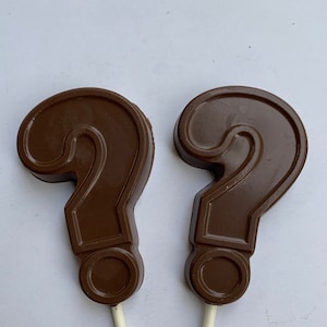 12 Question Mark Chocolate Suckers Chocolate Question Mark Candy ...
