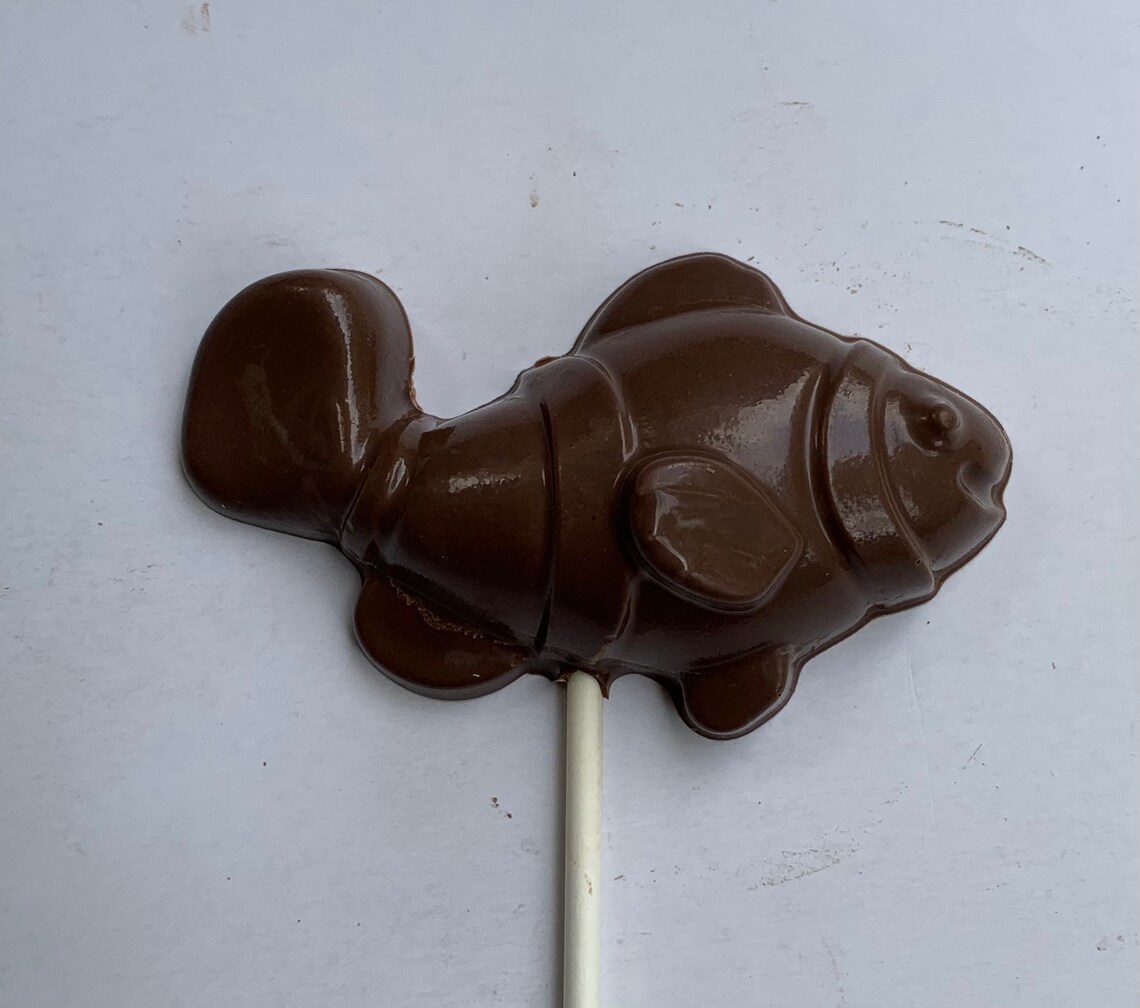 12 Clown Fish Chocolate Suckers Chocolate Fish Candy Fish - Etsy