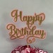 Happy Birthday Cake Topper Custom Cake Topper - Etsy