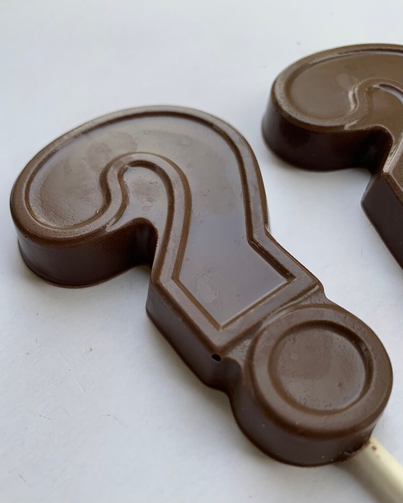30 Question Mark Chocolate Suckers Chocolate Question Mark | Etsy