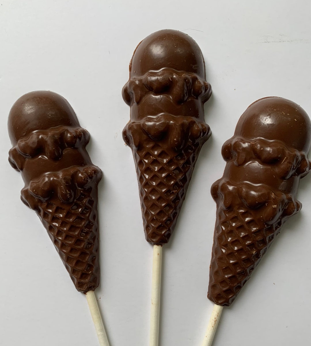 12 Ice Cream Chocolate Suckers Chocolate Ice Cream Candy Ice Cream Pops ...