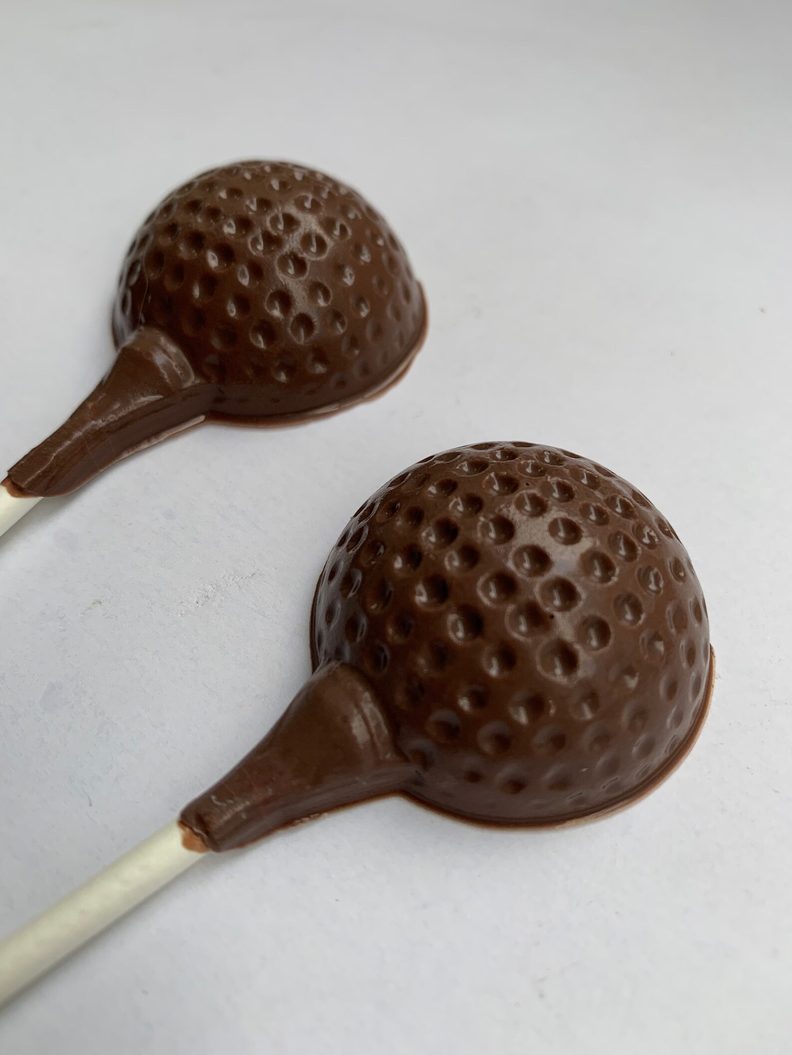 10 Chocolate Golf Ball Pops Chocolate Golf Ball Suckers Chocolate Golf ...