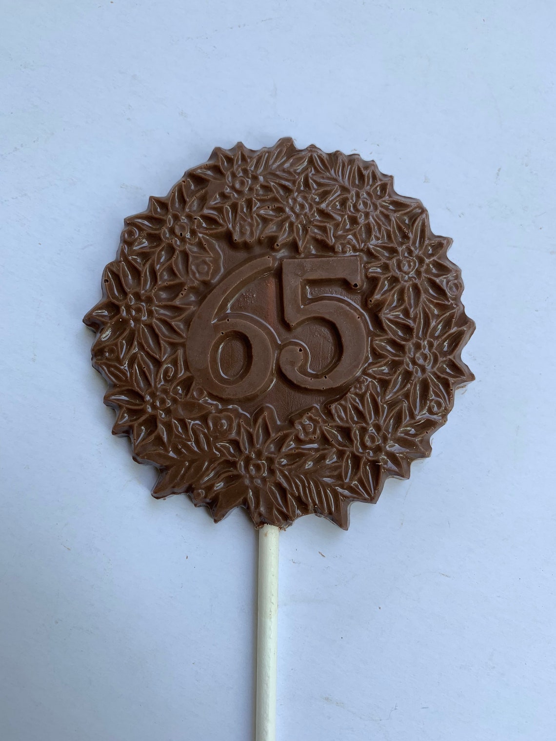 30 65th Birthday Chocolate Pops Chocolate 65th Suckers Chocolate ...