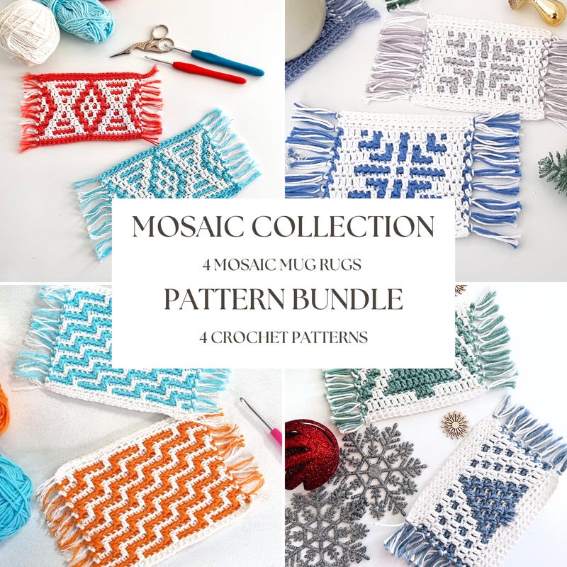 Mosaic Christmas Coaster - Etsy