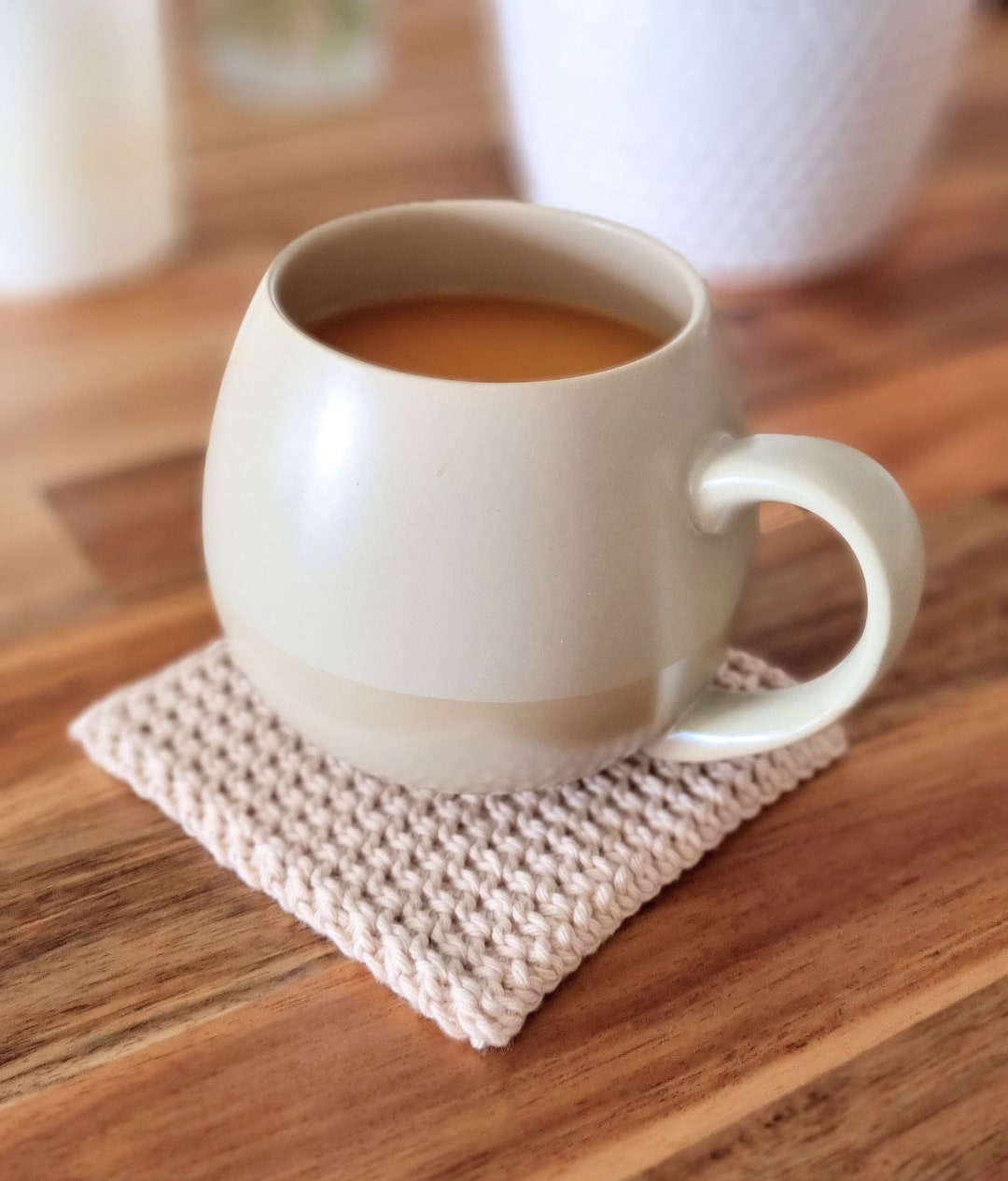 CROCHET PATTERN, Crochet Square Coaster, Textured Crochet Coaster Mug ...