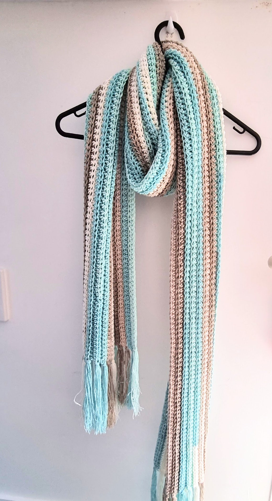 Crochet Scarf PATTERN Chunky Crochet Scarf Easy Knit-look | Etsy