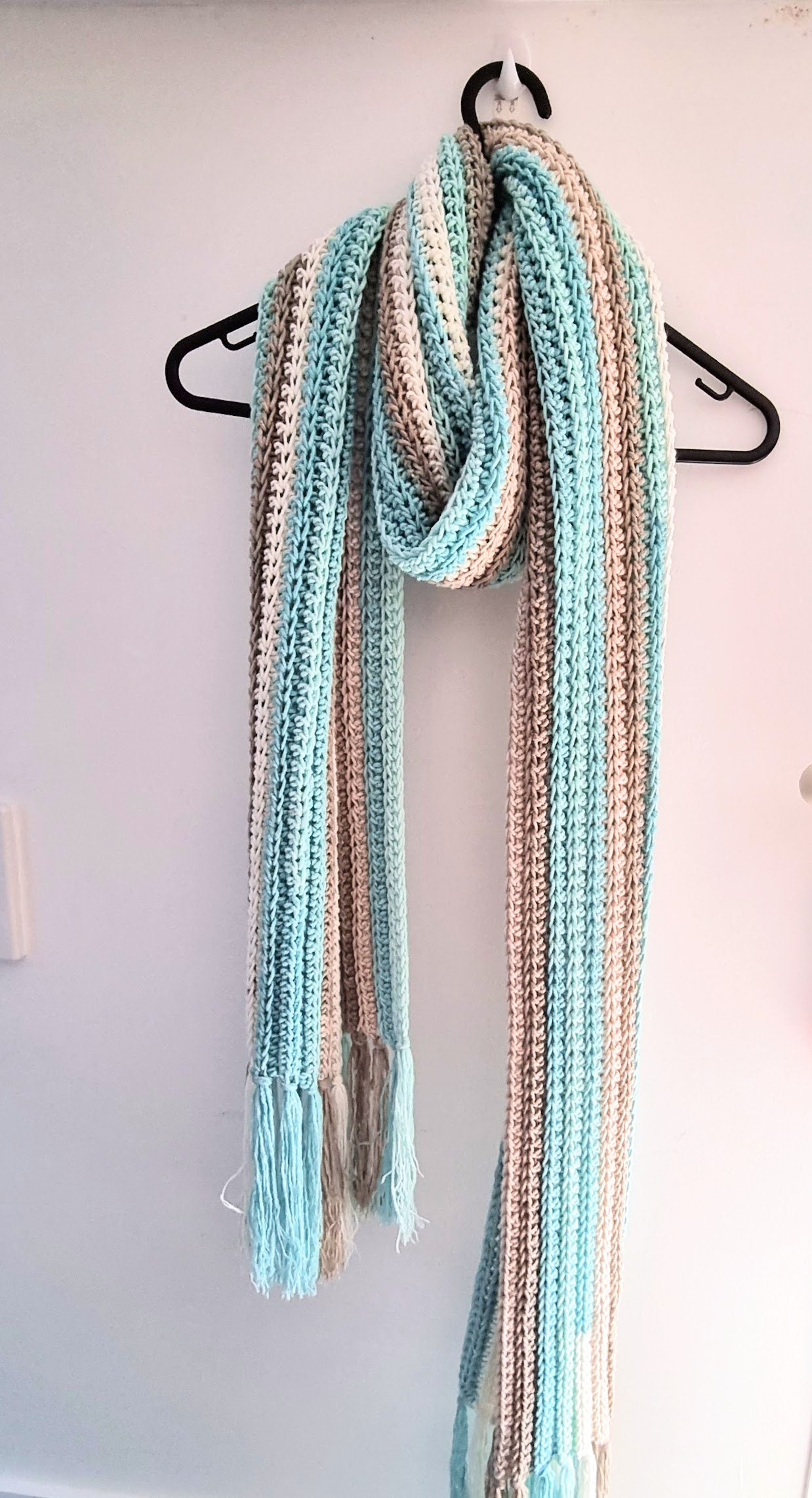 Crochet Scarf PATTERN Chunky Crochet Scarf Easy Knit-look | Etsy