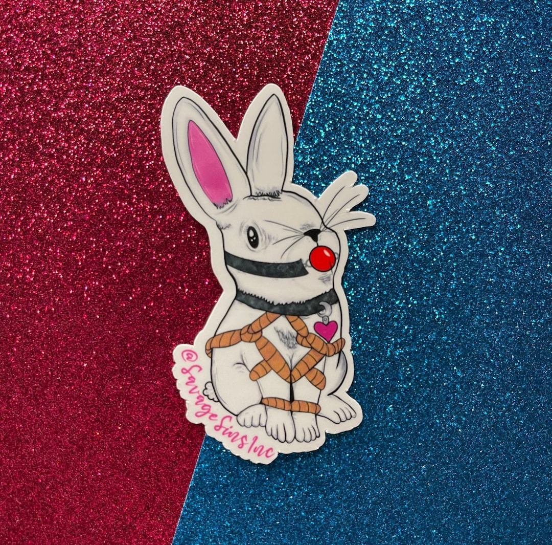 Rope Bunny Sticker - Etsy