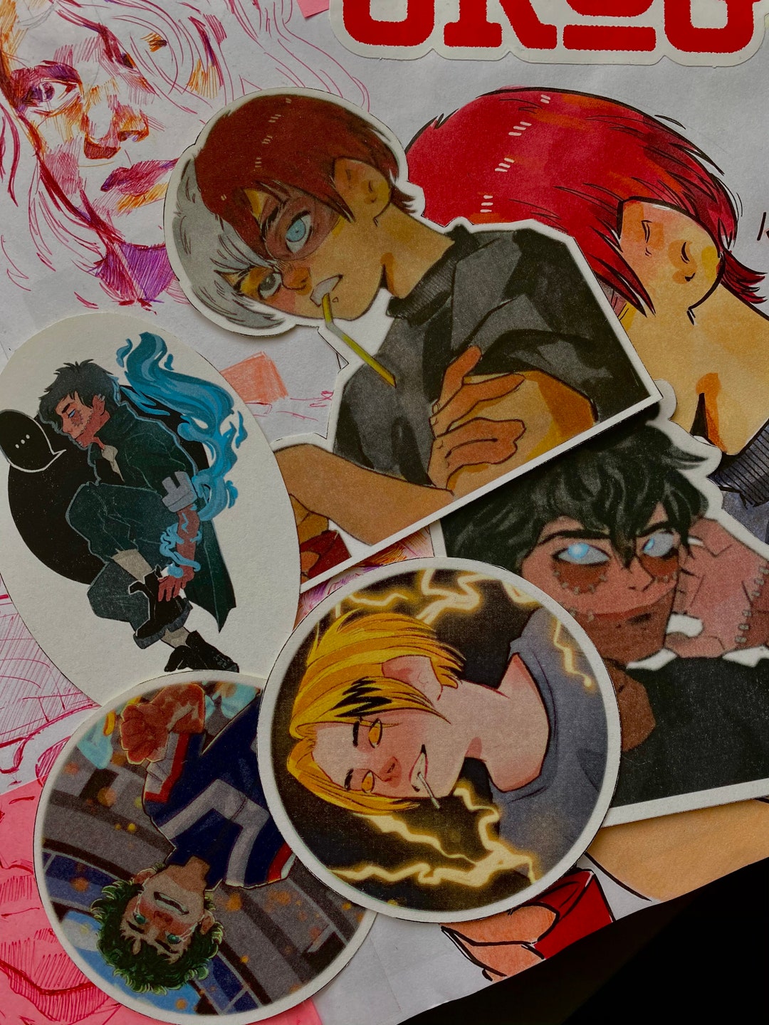 Sticker Packs and Individual Stickers Anime Inspired - Etsy