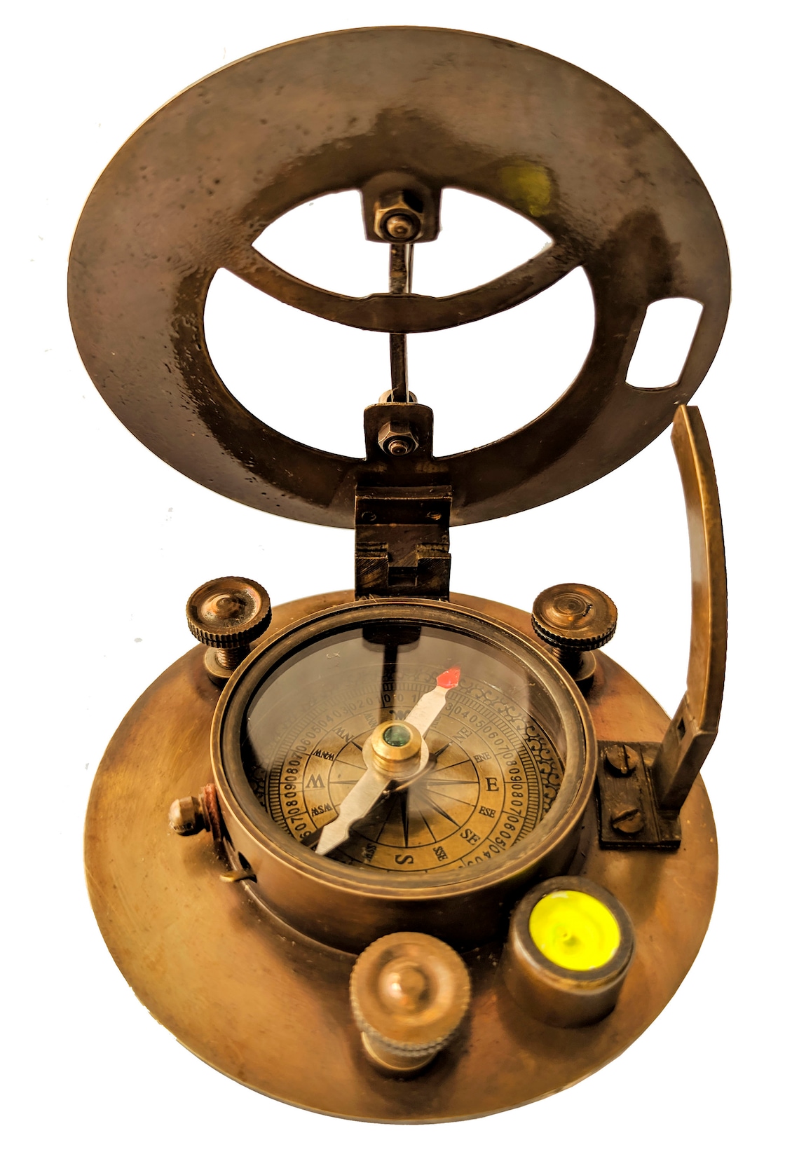 Brass Antique Sundial Compass Working Sundial Compass - Etsy
