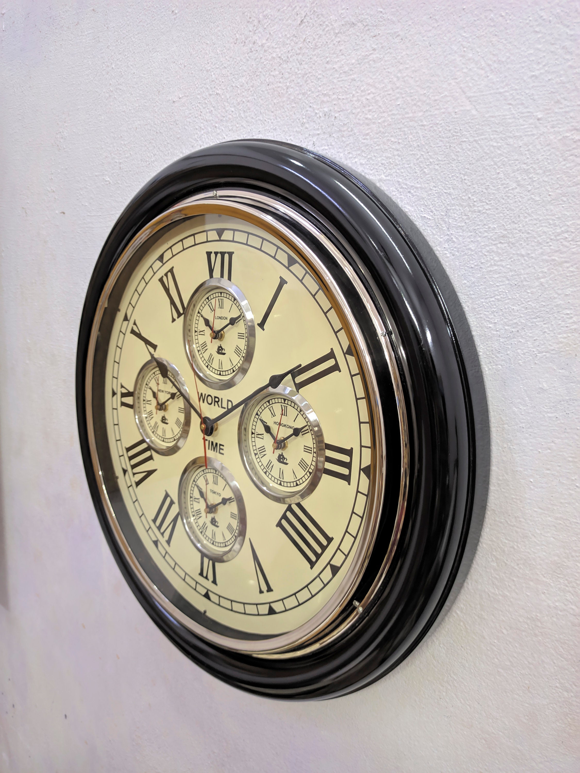 Round Large World Timer Wall Clock Home Décor, Office Décor, Christmas ...