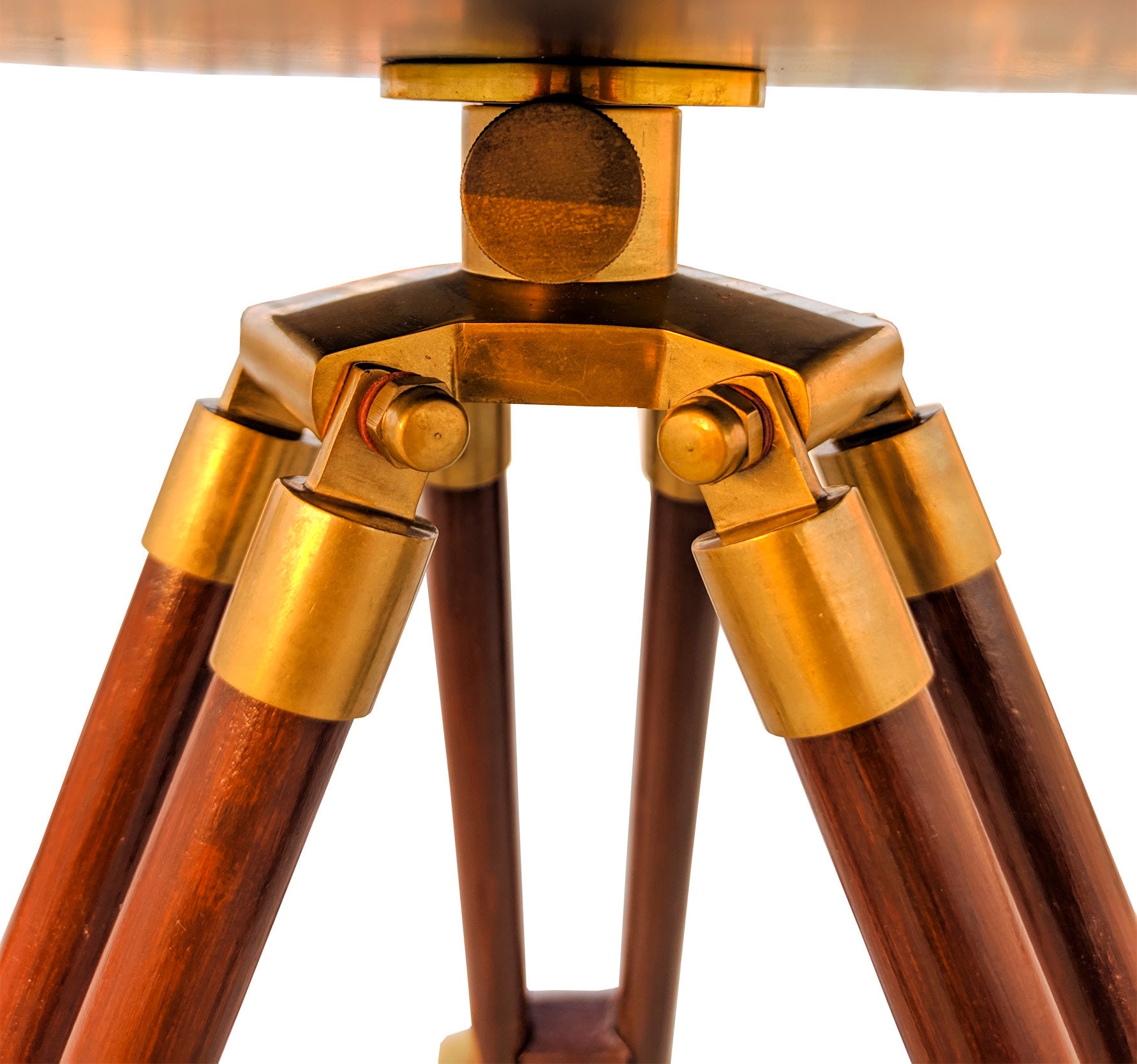 Nautical Brass Large Compass 35 Cm With Wooden Tripod Stand, Working ...