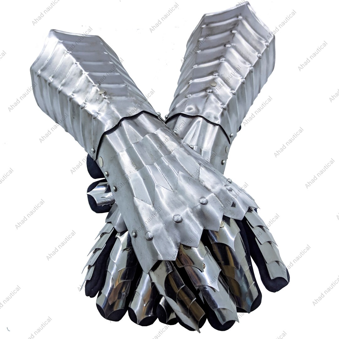 Gauntlets Steel Medieval Armor Lord of the Rings Lotr Nazgul Fantasy ...