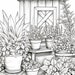 House Plants , Gardens Plant Coloring Pages 20 Printable Pages , Adult ...