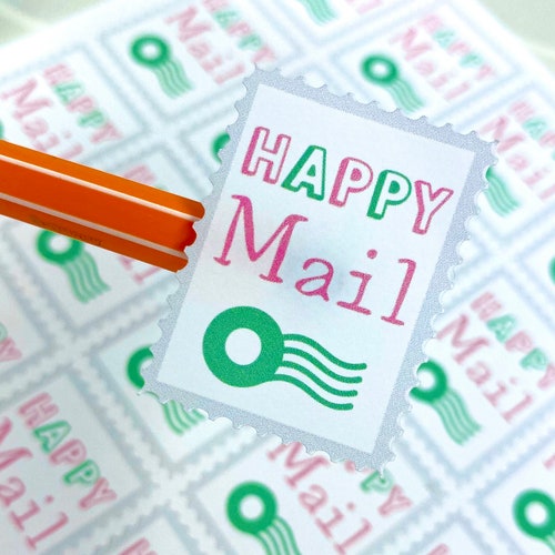 Happy Mail Kawaii Stickers - Etsy