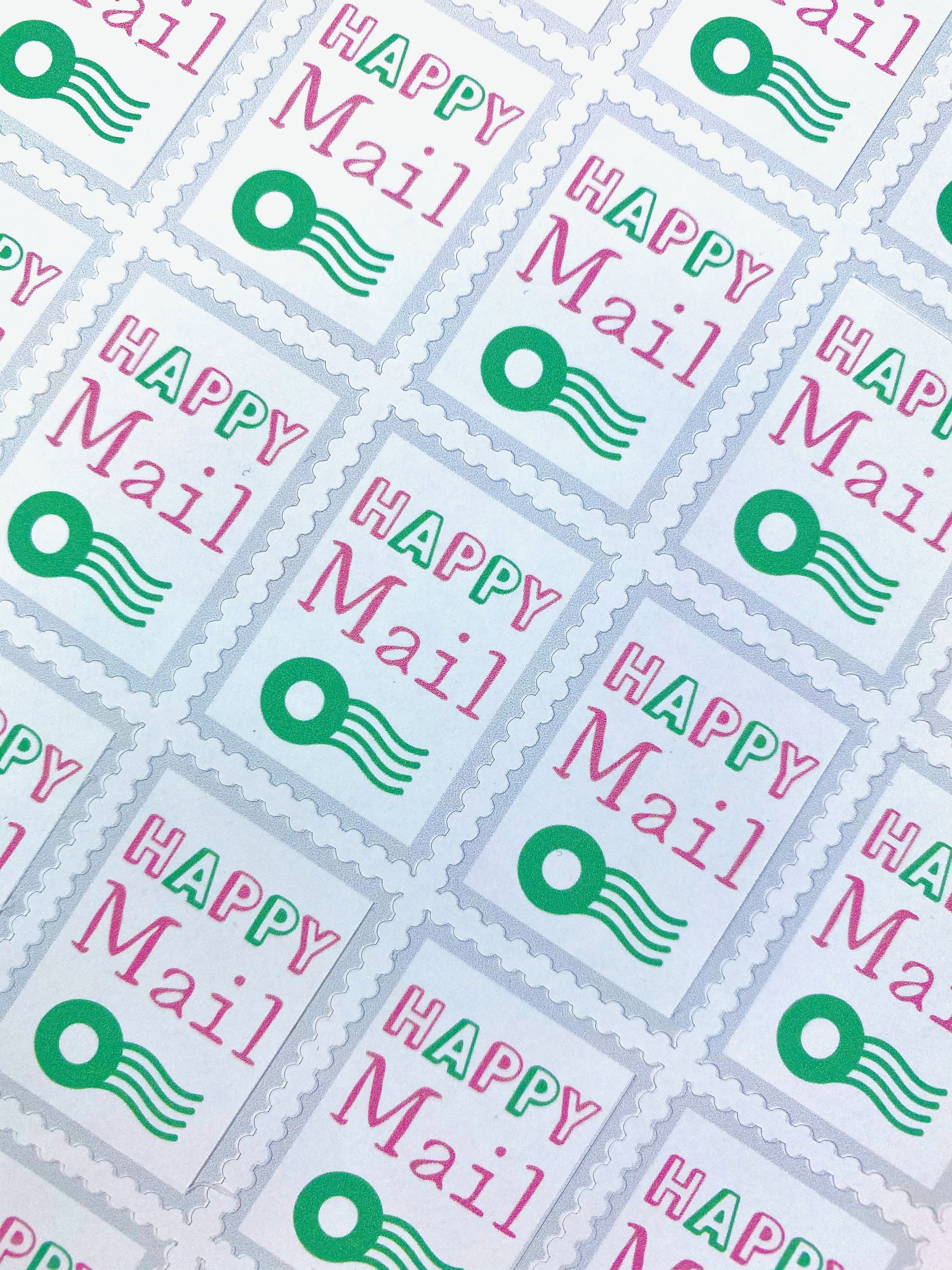 Happy Mail Packing Stickers / Letter Stickers / Small Business | Etsy