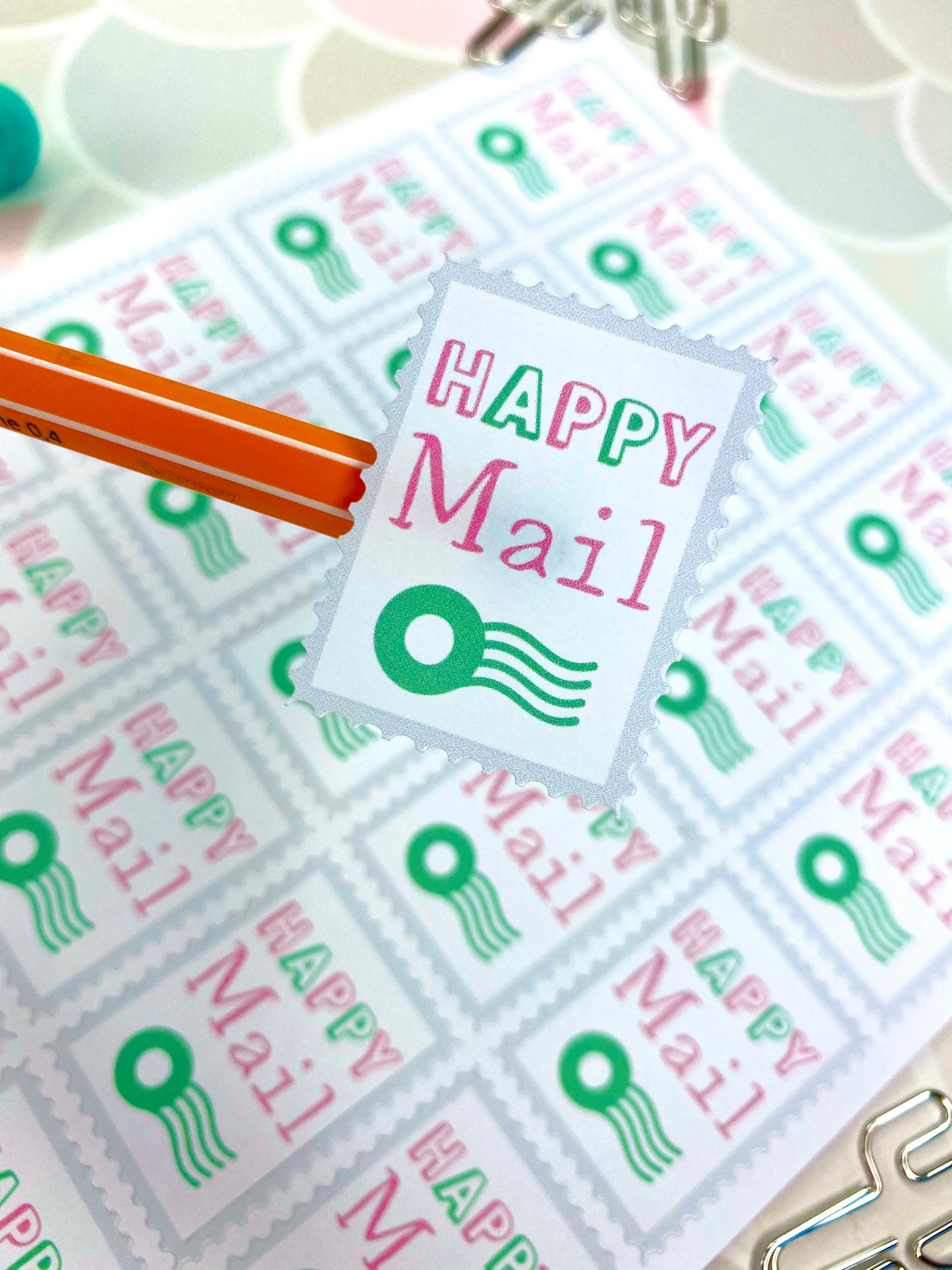 Happy Mail Packing Stickers / Letter Stickers / Small Business Stickers ...