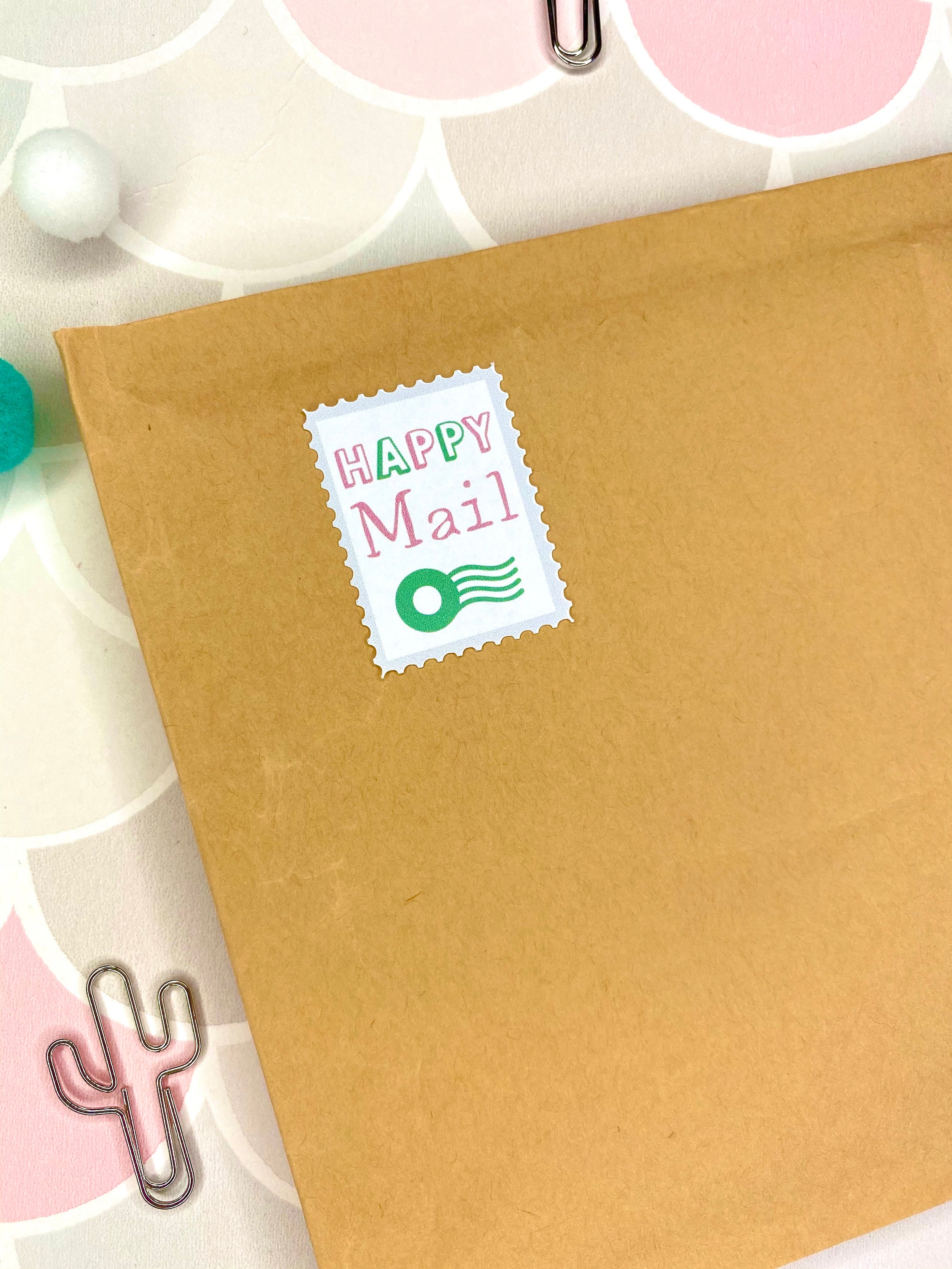 Happy Mail Packing Stickers / Letter Stickers / Small Business | Etsy