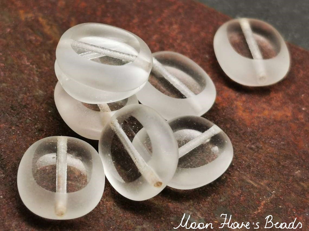 8 Bohemian Rounded Rectangles 12 X 14 Mm Table Cut Transparent Glossy ...