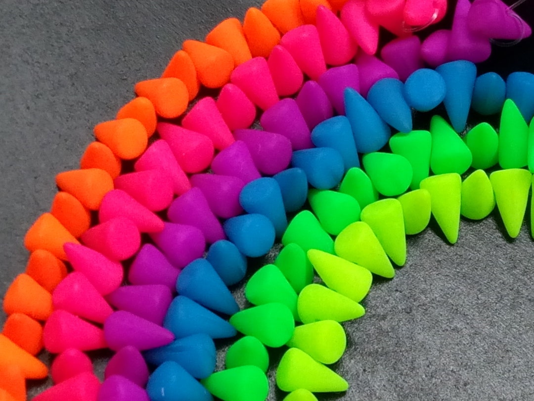 Bohemian NEON Mini Spikes 5 X 8 Mm - From 20 Pieces - Matte - Various ...