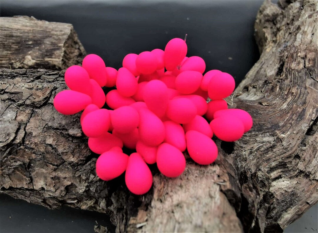 20 NEON Pink Drops 9 X 6 Mm Pear Tear Drop Opaque Hot Pink Matt Frosted ...
