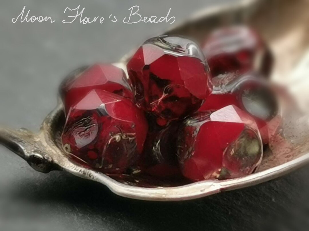 8 CENTRAL CUT Nuggets 9 Mm blood is Red With Picasso Red Opal Fire ...