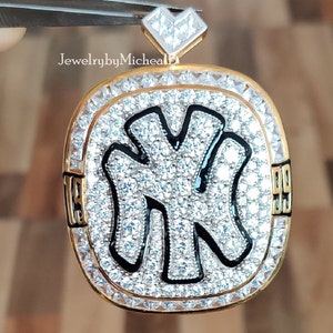 NY Yankee Pendant, Hip Hop Pendant, Charm Engagement Wedding Necklace ...