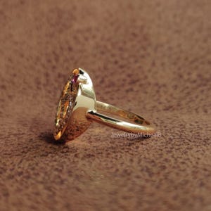 Om Symbol Ring Round Cut Moissanite Hindu Religious Om Ring 14k Gold ...