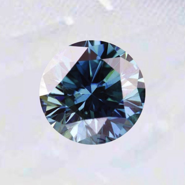 Blue Moissanite Loose - Etsy