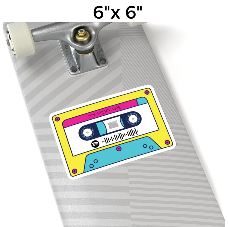Modern Mixtape Stickers With Spotify Code Valentine's - Etsy