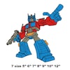 Transformers Style Logo Fill Stitch Embroidery Design File in 9 Formats ...