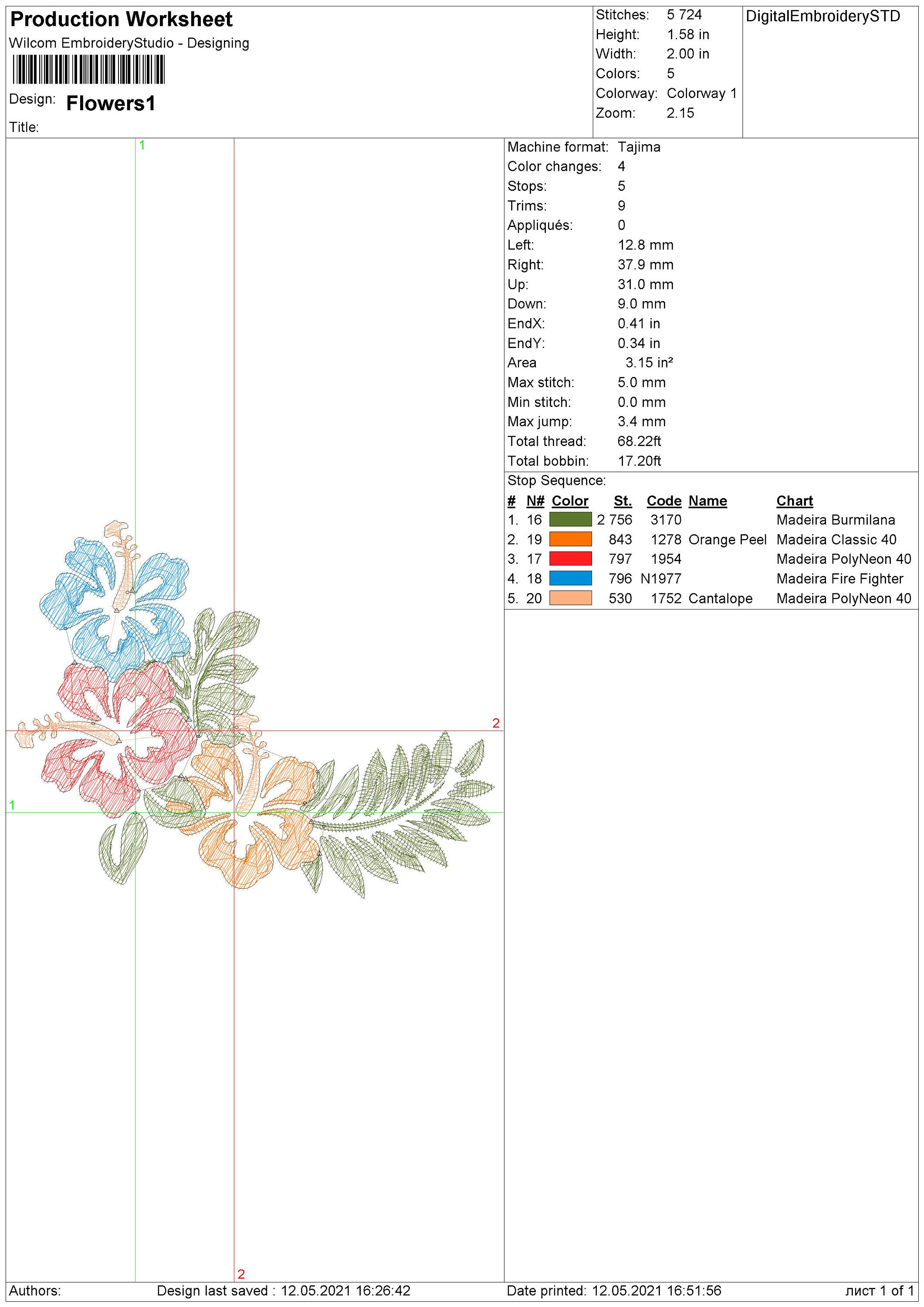Flower Design for Machine Embroidery. Format Pes Vp3 Jef Hus - Etsy
