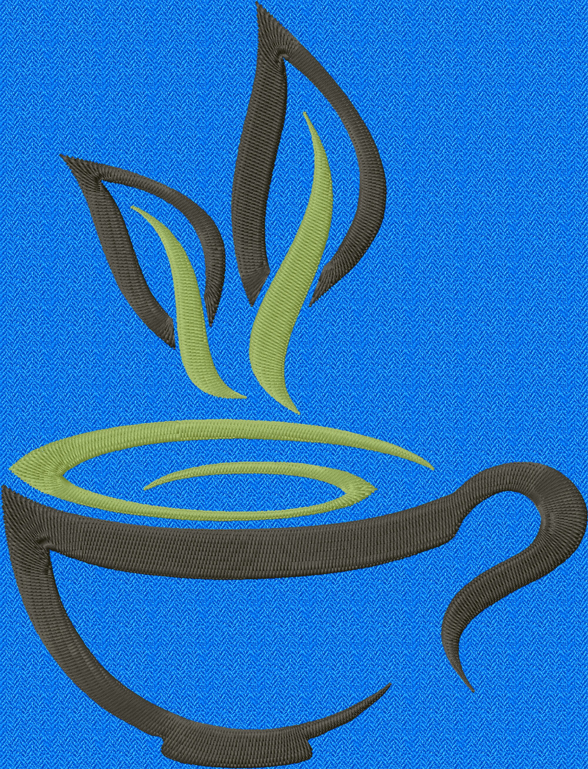 Tea Cup Machine Embroidery Design. Format Pes Vp3 Jef Hus - Etsy