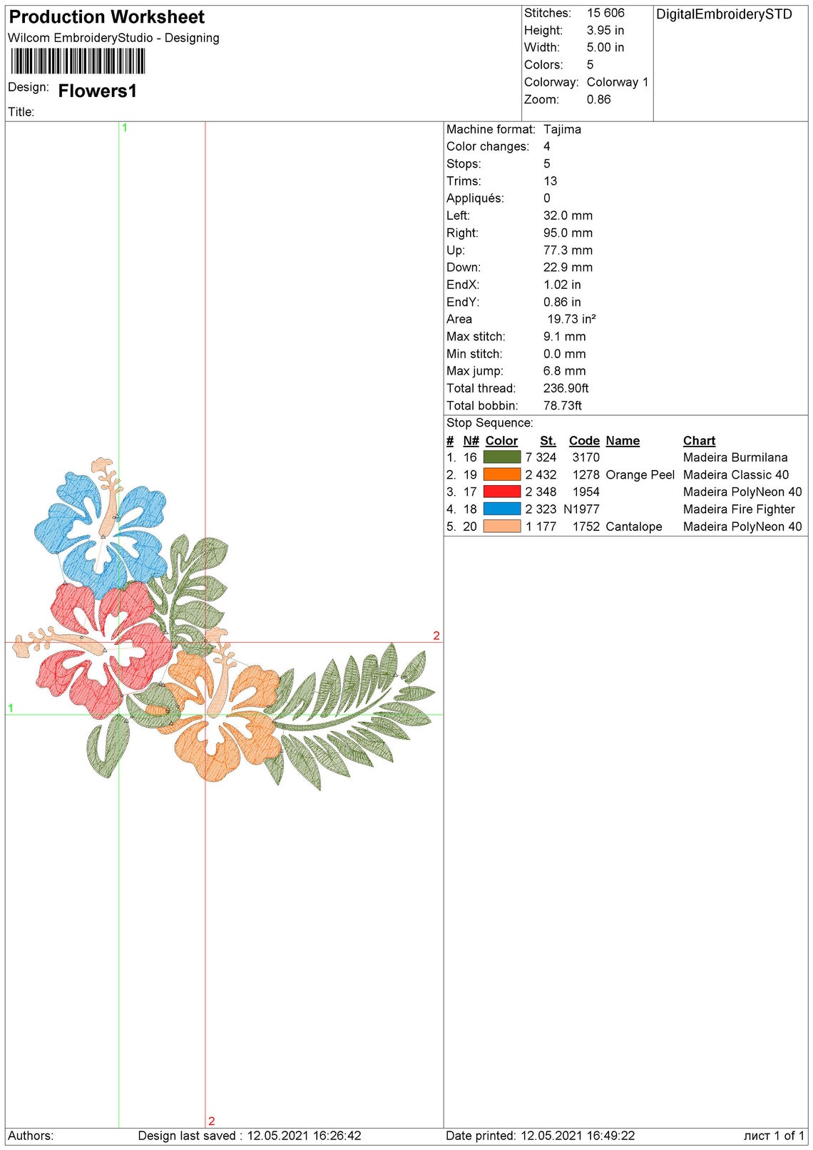 Flower Design for Machine Embroidery. Format Pes Vp3 Jef Hus - Etsy