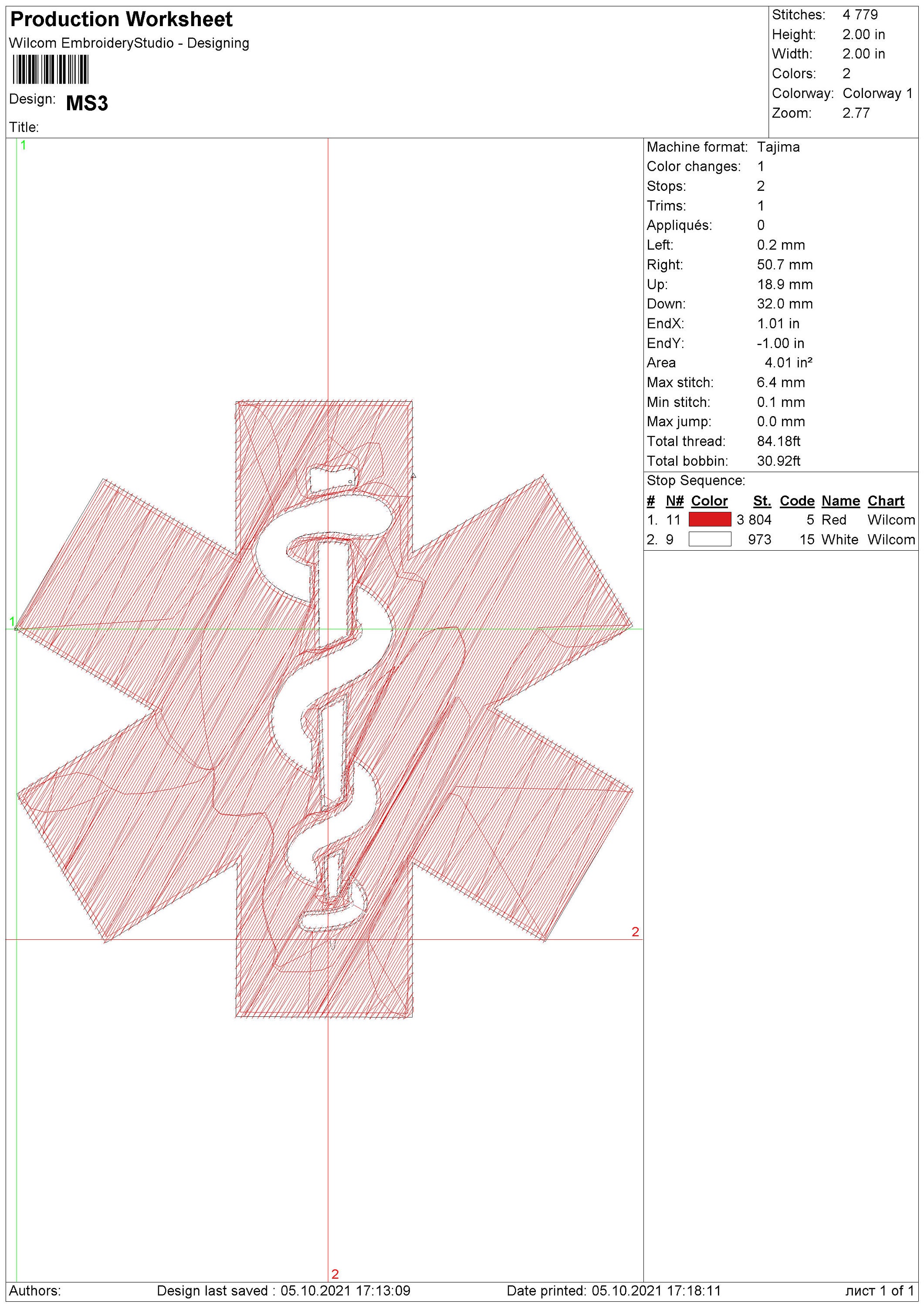 Medical Symbol Embroidery Design: Multiple Formats, 9 Sizes (digital ...