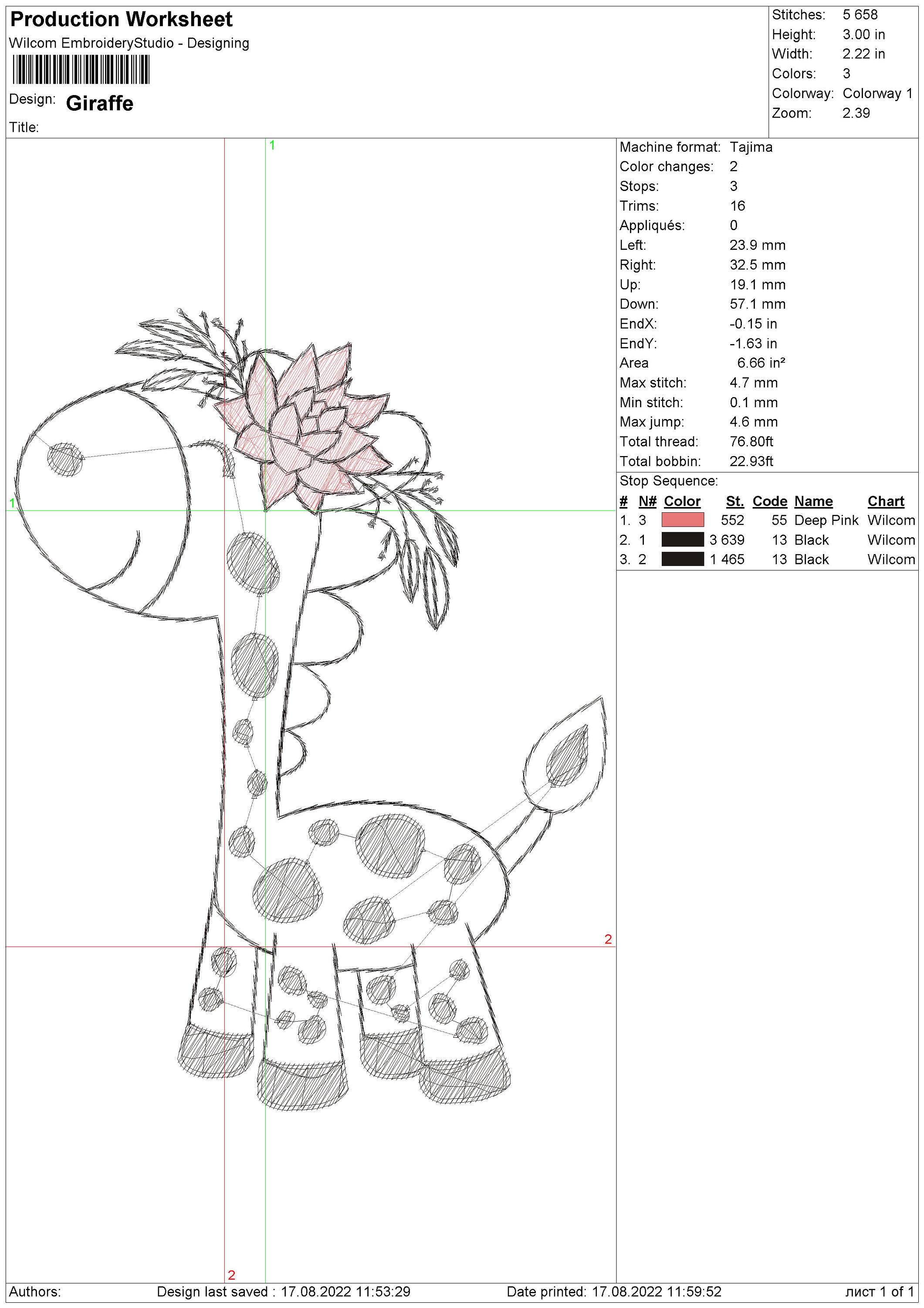 Cute Giraffe Machine Embroidery Design. Format Pes Vp3 Jef - Etsy